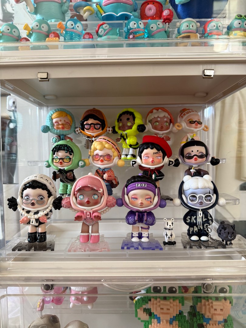 Popmart Skullpanda Hype panda Full Set w/ Secret Skull Panda, Hobbies ...