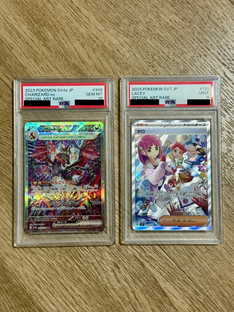 PSA SLABS - Charizard and Lacey, Hobbies & Toys, Toys & Games on Carousell