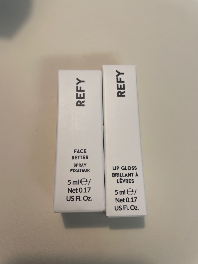 REFY Lip Gloss & Face Setter Spray Set, Beauty & Personal Care, Face ...