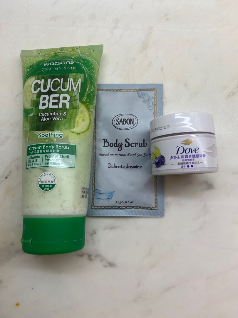 身體去角質磨沙膏整圖賣/屈臣氏/SABON/DOVE/二手+全新, 香水、美妝、保養, 身體清潔保養, 身體護理在旋轉拍賣