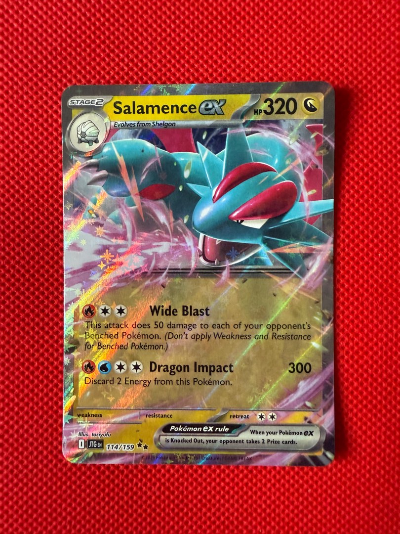 Salamence ex #114 Journey Together Double Rare Pokemon Card, Hobbies ...