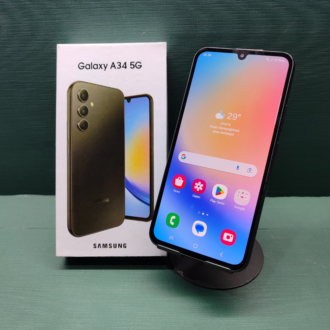 Samsung Galaxy A34 5G 8/256 FULLSET NO MINUS RESMI, Telepon Seluler ...