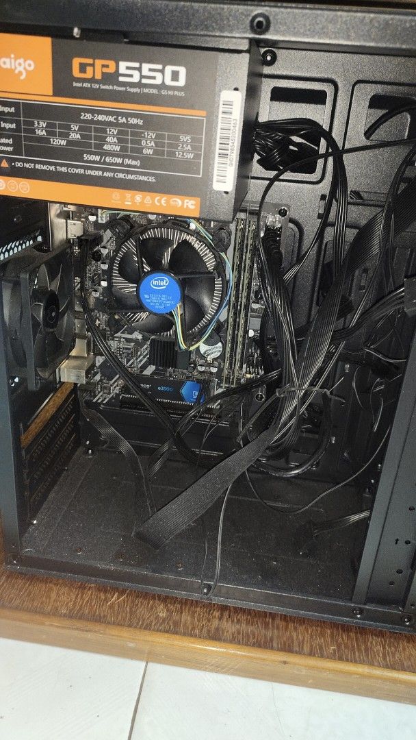 (Pc bajet) full set pc sekali dekstop tanpa gpu, dan ada kerosakan ...