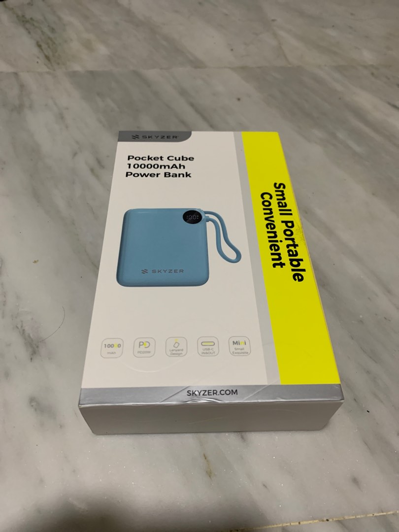Skyzer Pocket Cube 10000mAh Power Bank, Mobile Phones & Gadgets, Mobile ...