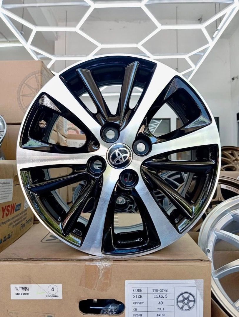 SPORT Rim TOYOTA ORI 15" VIOS YARIS BEZZA MYVI SAGA AXIA JAZZ ALMERA ...