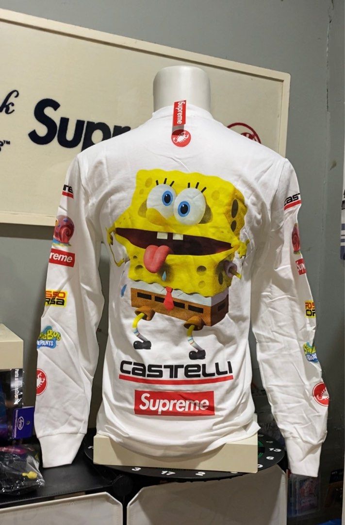 Supreme x spongebob SS25, Men's Fashion, Activewear on Carousell