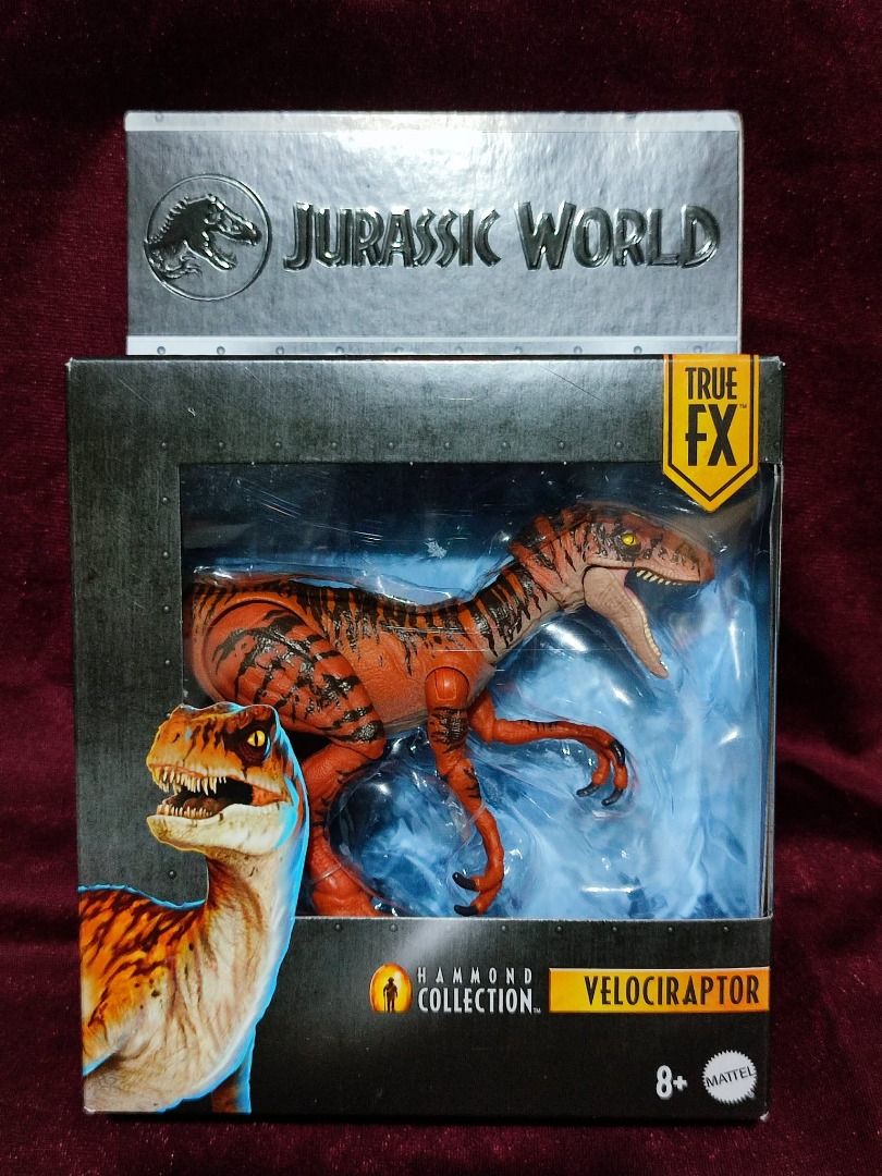 TIGER STRIPES VELOCIRAPTOR, sealed - Hammond Collection Jurassic World ...