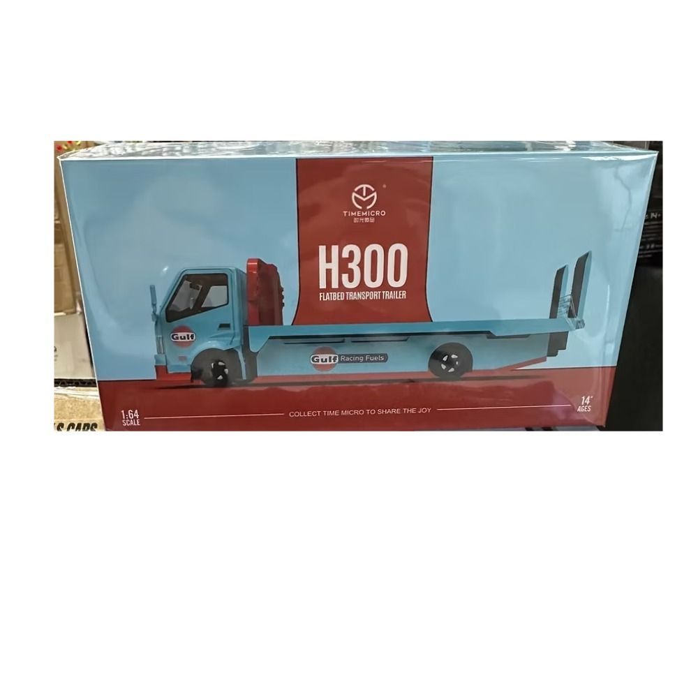 Time Micro 1/64 Scale H300 Flatbed Transport Custom Tow Truck Gulf Die ...