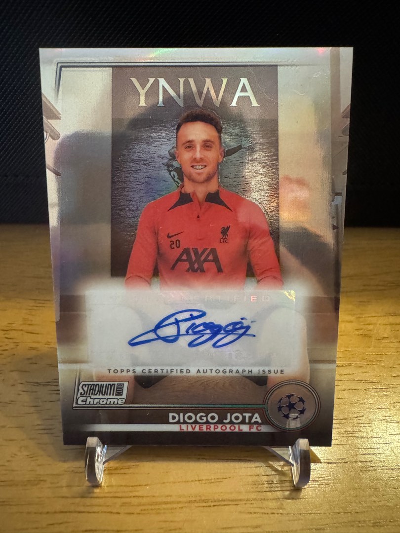 Topps Chrome Diogo Jota Autograph Card, Hobbies & Toys, Toys & Games on ...