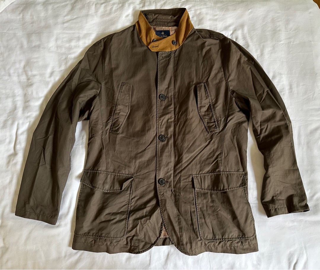 vintage Brooks Brothers field jacket in olive green/brown, Men's ...