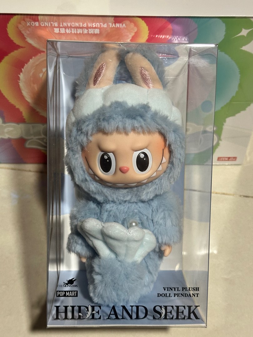 wts popmart labubu hide and seek merbubu merlion vinyl plush, Hobbies ...