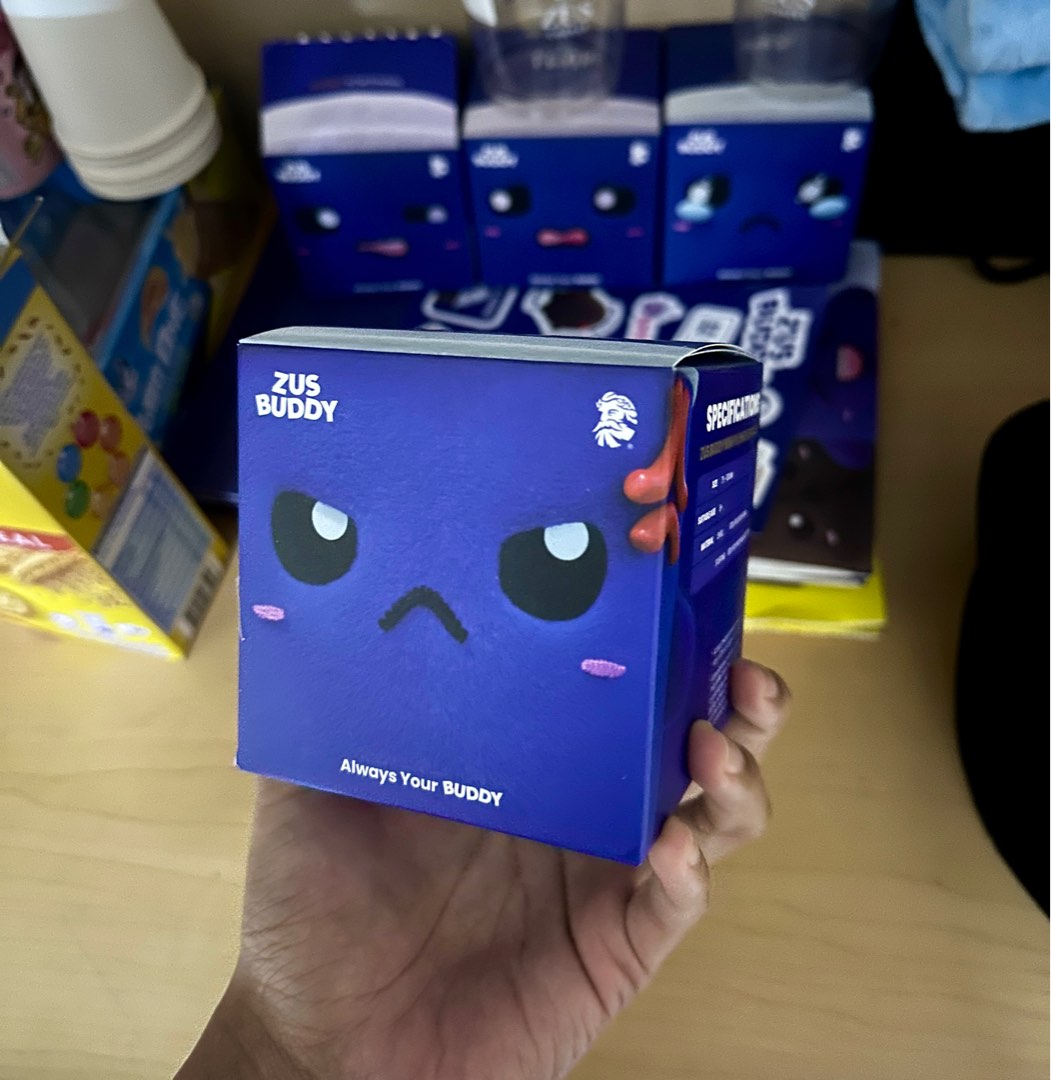 ZUS Buddy Choco Chip Bean Boss Anger and Blue Buddy Sad, Hobbies & Toys ...