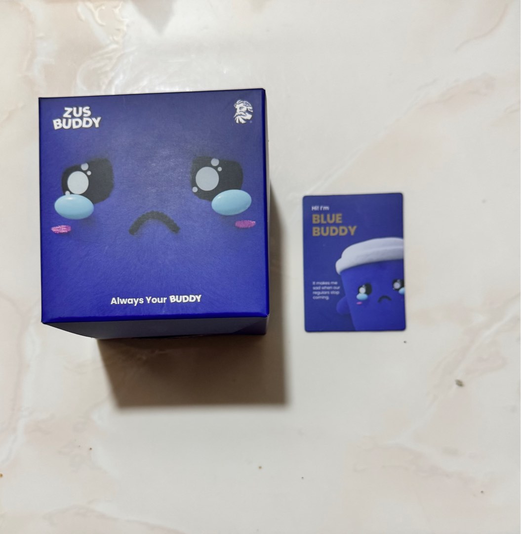 Zus Buddy Sad Blue Buddy Plushie, Hobbies & Toys, Toys & Games on Carousell