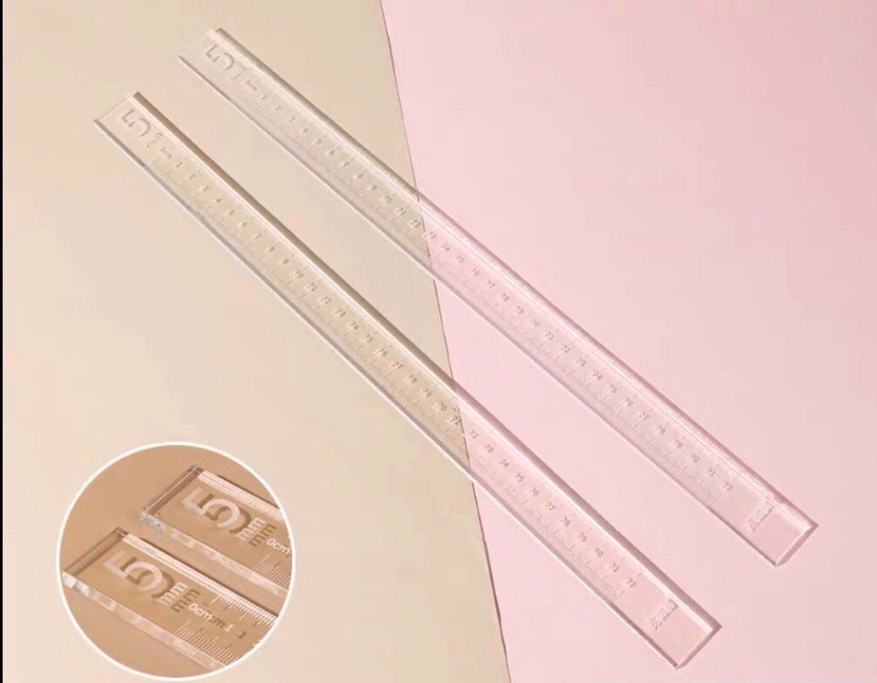 Acrylic Dough Ruler - 5mm Thickness, Hobbies & Toys, Stationery & Craft ...