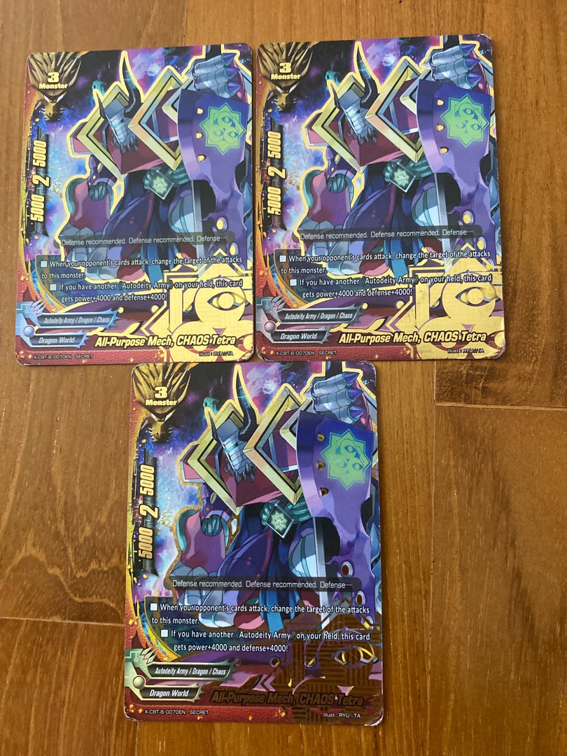 All-Purpose Mech, CHAOS Tetra Future Card Buddyfight, Hobbies & Toys ...