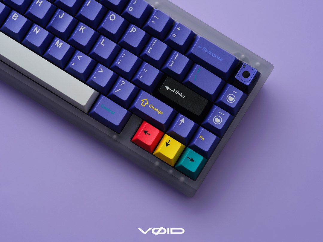 Anorexus Void65 65% dual mount custom mechanical keyboard, Computers ...