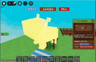 Mega huge capybara grow a garden roblox, 電子遊戲, 遊戲機配件, 遊戲週邊商品 - Carousell