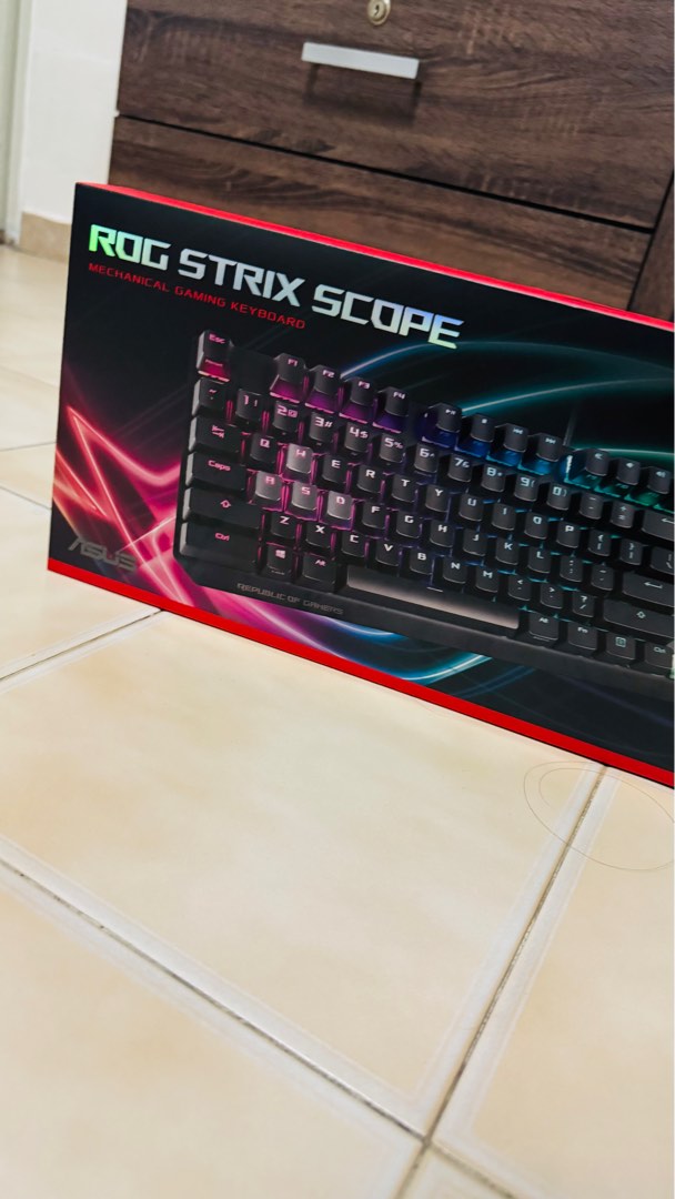 ASUS ROG Strix Scope Mechanical Gaming Keyboard, Computers & Tech ...