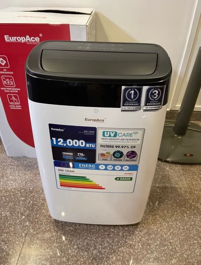 Authentic EuropAce Portable Aircon, TV & Home Appliances, Portable Air ...