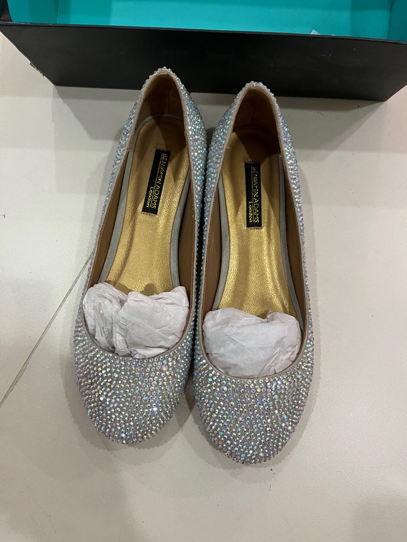 Benjamin Adams London Crystal Flats - EU 38, Women's Fashion, Footwear ...