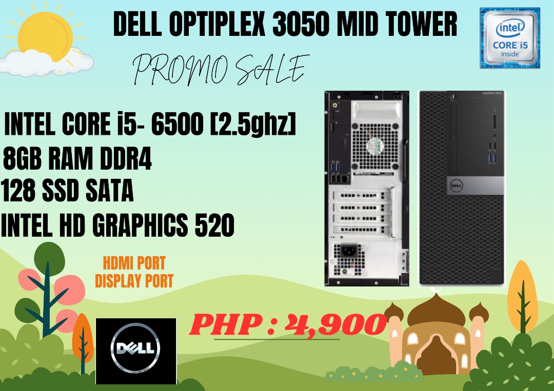 Core i5-6th gen dell mid tower 2ndhand, Computers & Tech, Desktops on ...