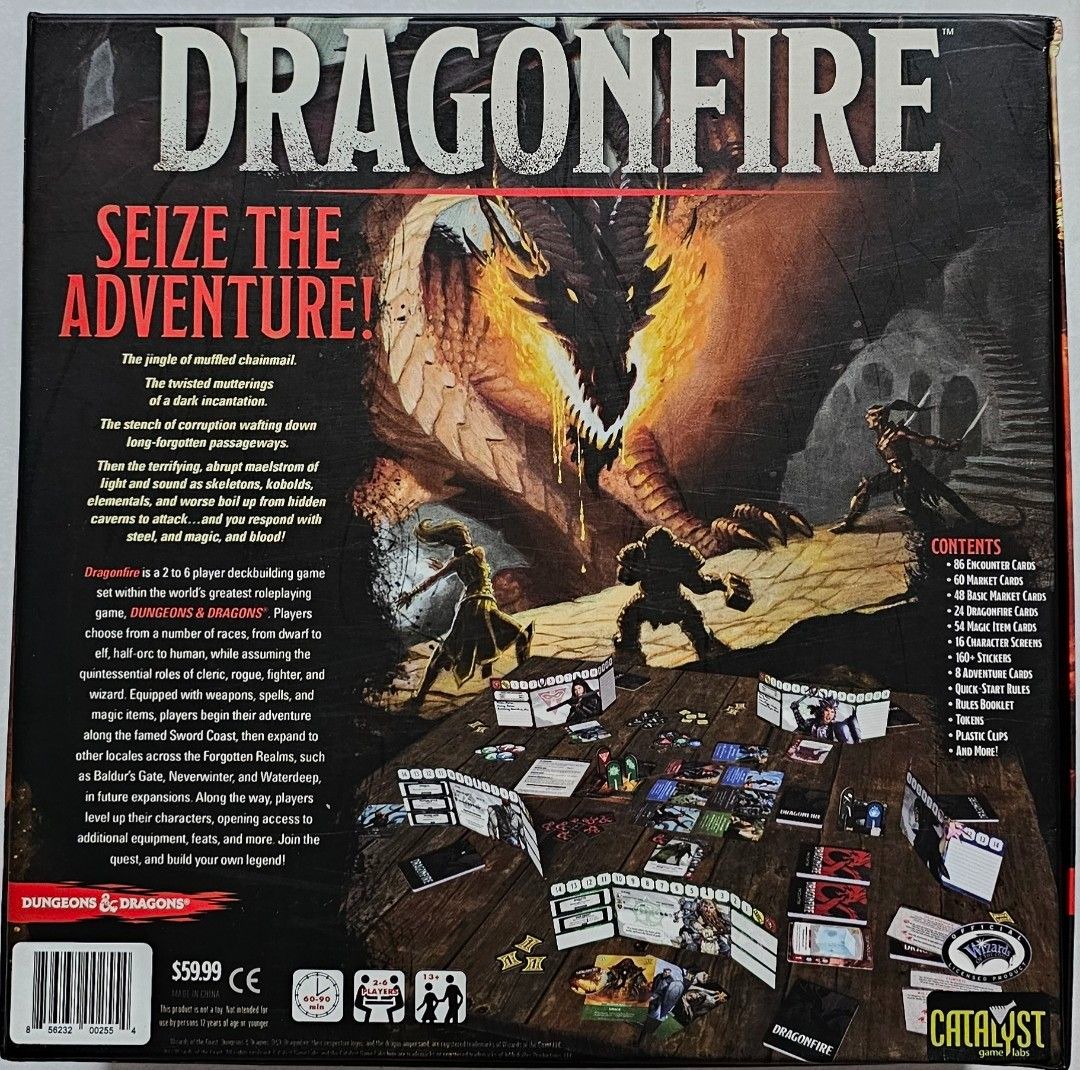 Dragonfire Dungeons & Dragons Board Game, Hobbies & Toys, Toys & Games ...