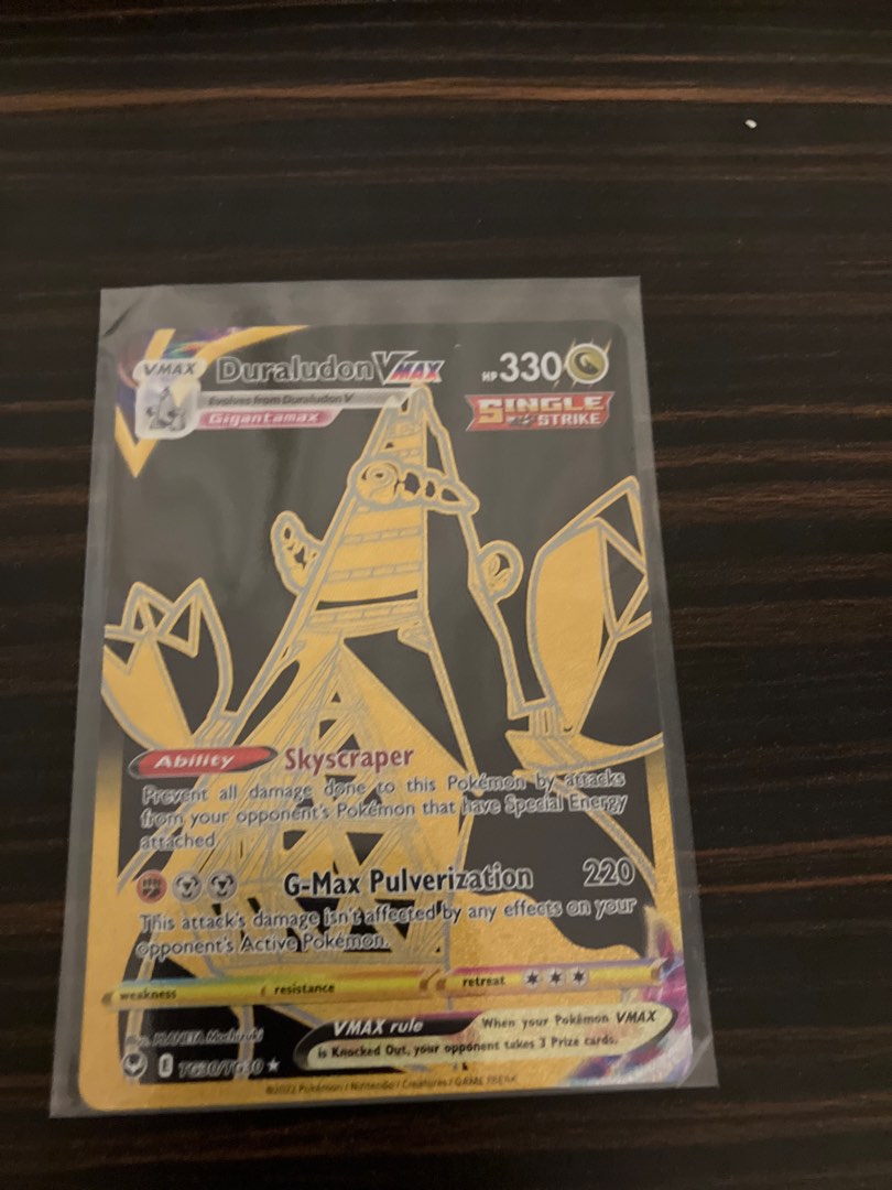 Duraludon VMAX Single Strike Pokemon Card, Hobbies & Toys, Toys & Games ...