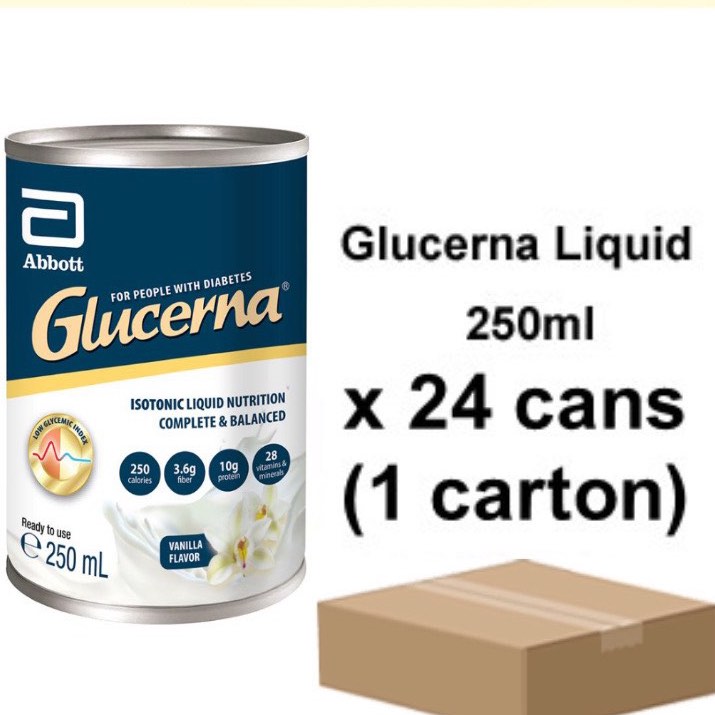 Glucerna Liquid 250ml - 1 carton, Health & Nutrition, Health ...