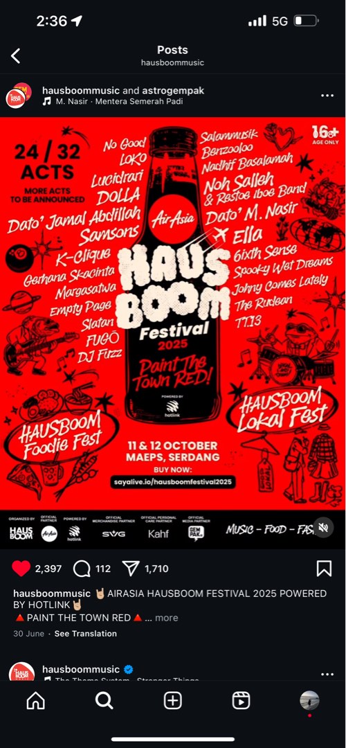 HAUSBOOM 2025, Tickets & Vouchers, Event Tickets on Carousell