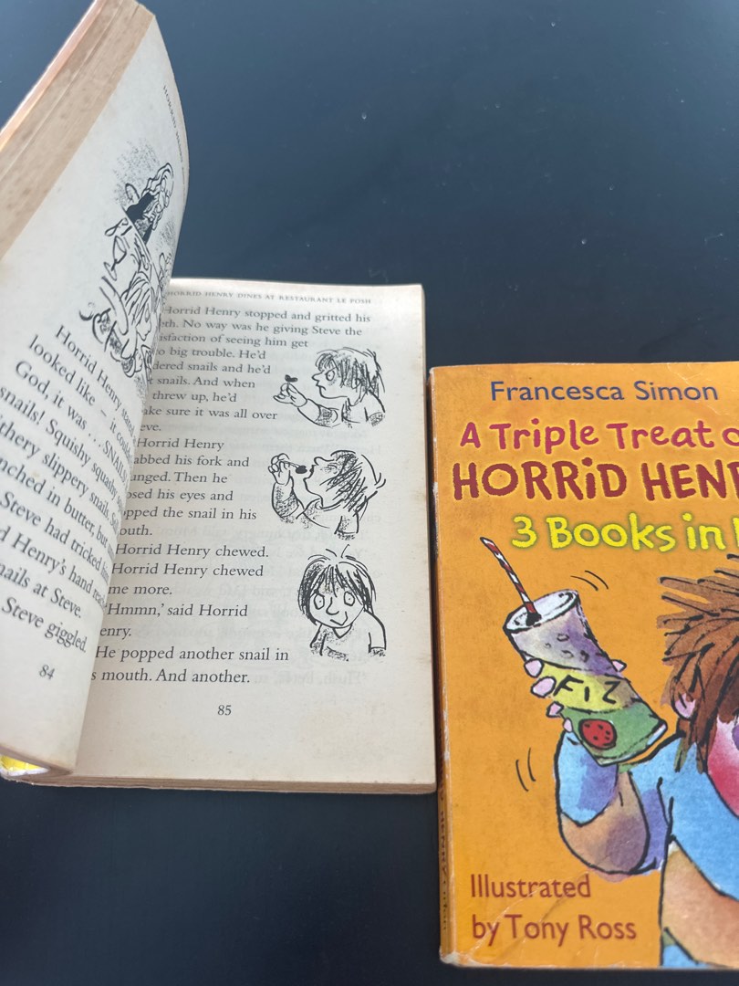 Horrid Henry 3-in-1 Books by Francesca Simon, Hobbies & Toys, Books ...