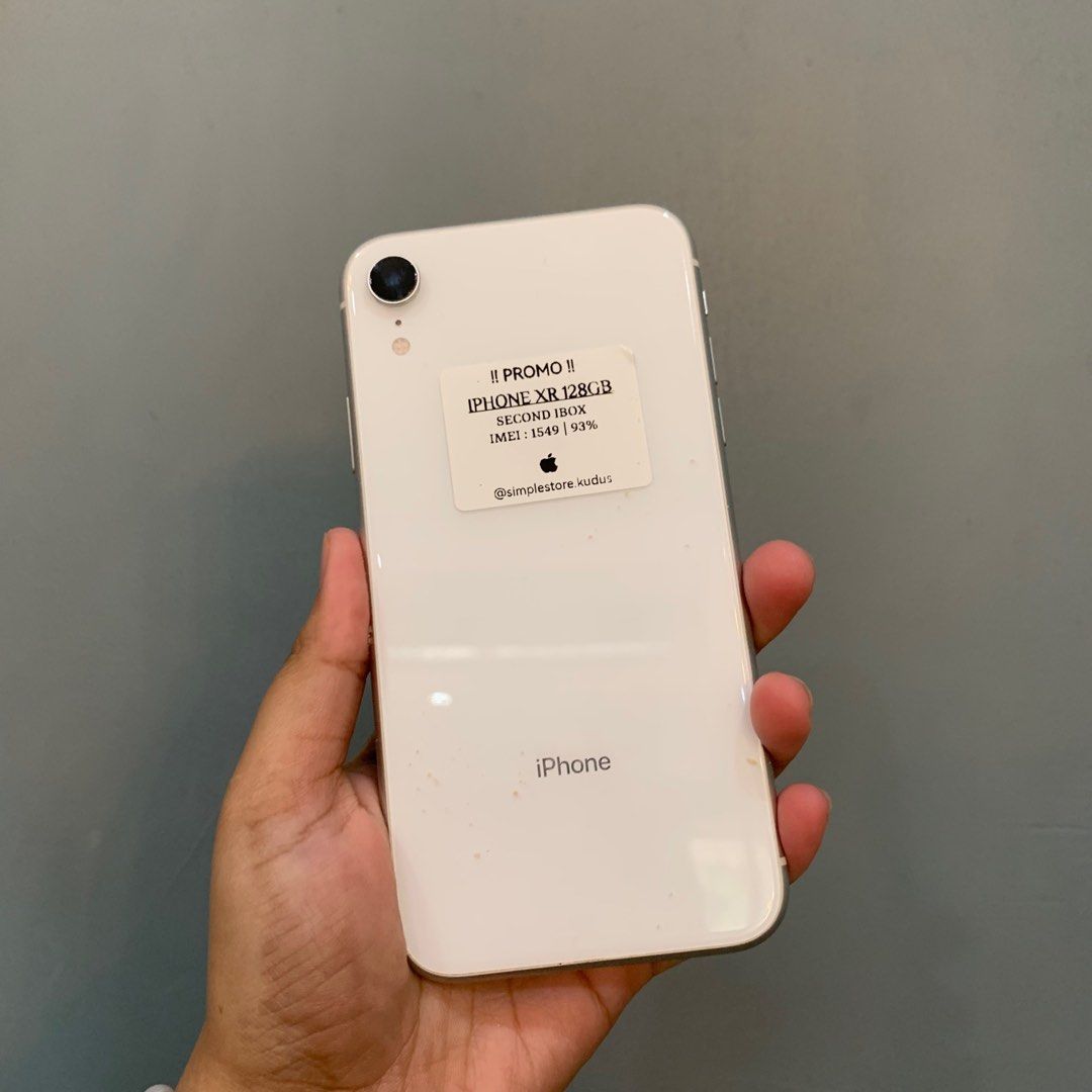 IPHONE XR 128GB EX IBOX FULLSET NO MINUS BERGARANSI, Telepon Seluler ...