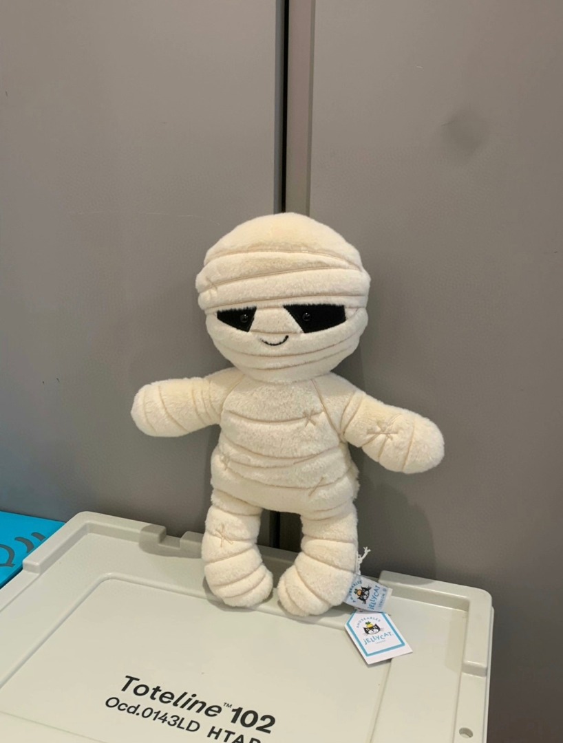 Jellycat Halloween Series Mummy Bob Plush toy, Hobbies & Toys, Toys ...