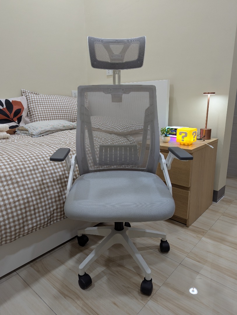 Korean Ergonomic Mesh Chair, Furniture & Home Living, Furniture, Chairs ...