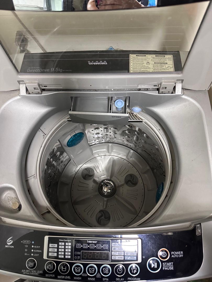 LG Direct Drive 9.5kg Top Load Washing Machine, TV & Home Appliances ...