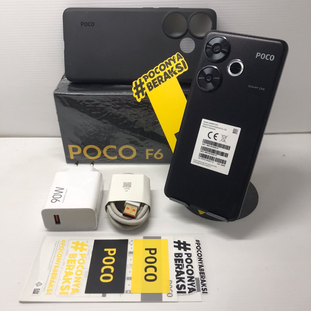 LIKE NEW FULLSET XIAOMI POCO F6 5G BLACK 8/256 NO MINUS MULUS!, Telepon ...