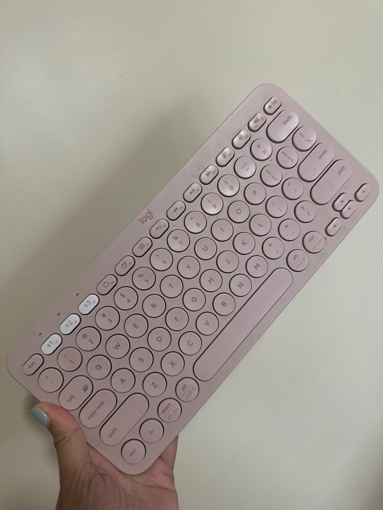 Logi Keyboard Pink, Computers & Tech, Parts & Accessories, Computer ...