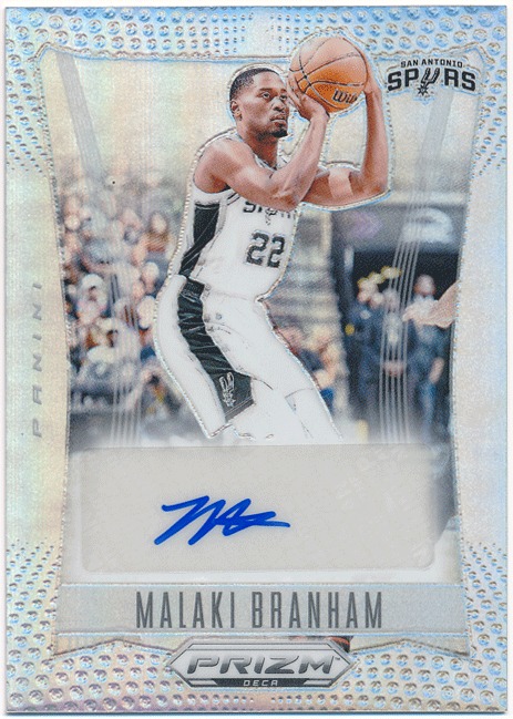 Malaki Branham NBA 2023-24 Panini Prizm Deca Silver Prizm Signature ...