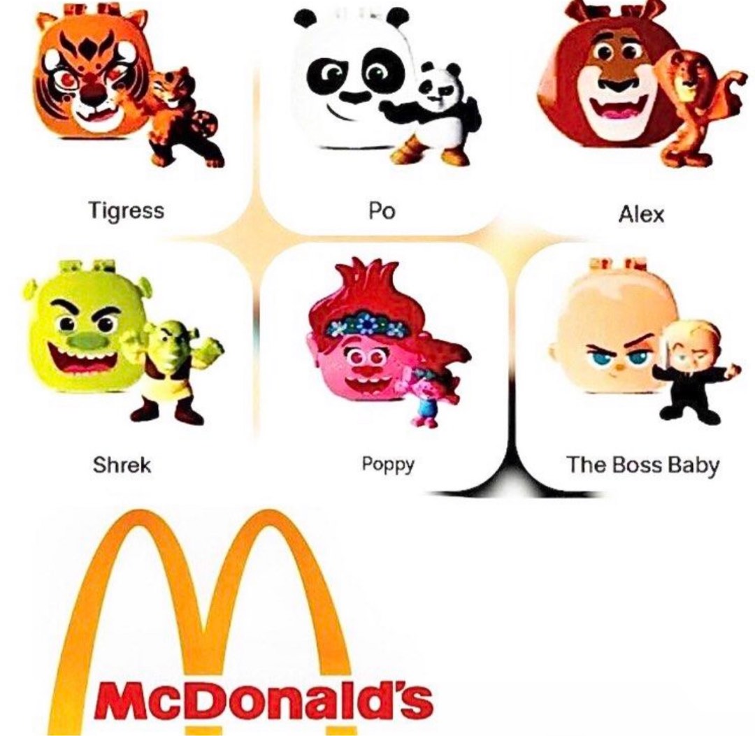 McDonald's DreamWorks Toys, Hobbies & Toys, Toys & Games on Carousell