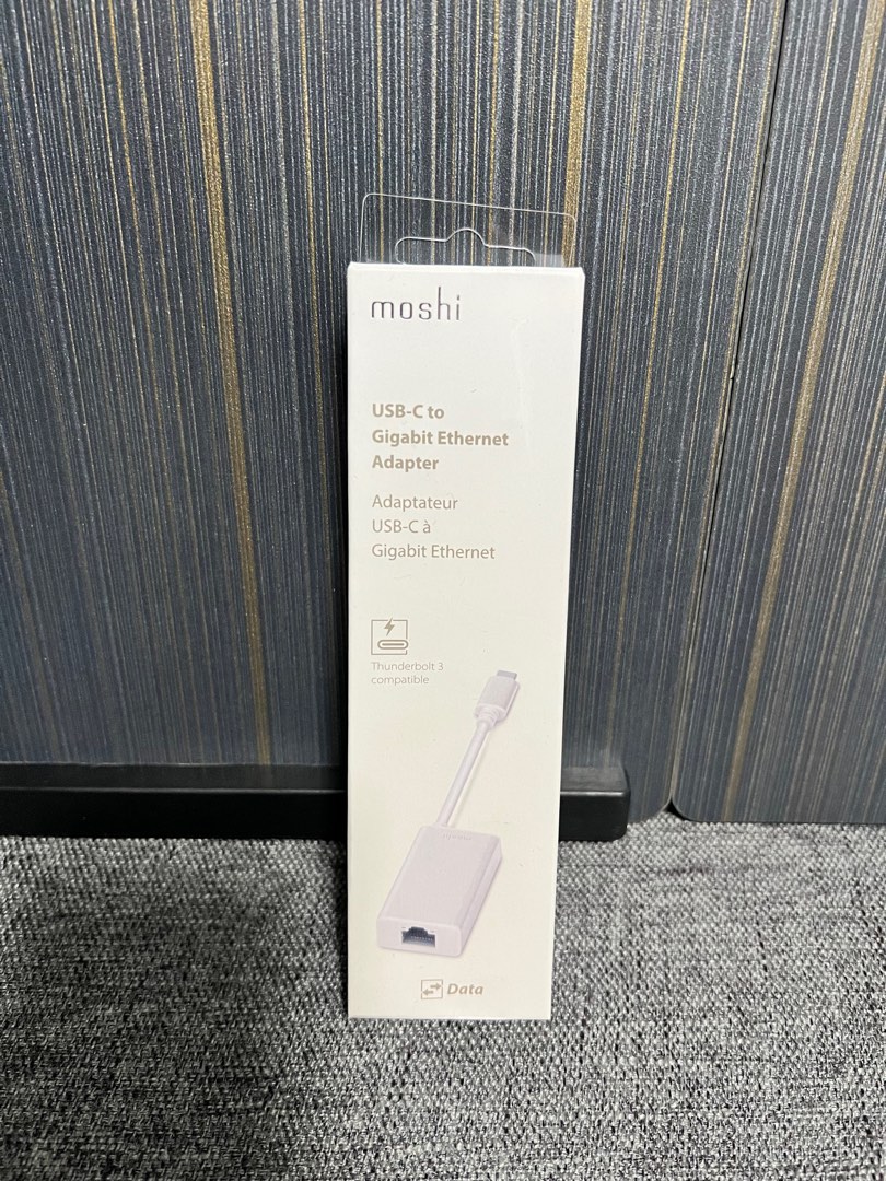 Moshi USB-C to gigabit ethernet adapter, 電腦＆科技, 電腦周邊及配件, 電腦線、轉接線及轉換器 ...