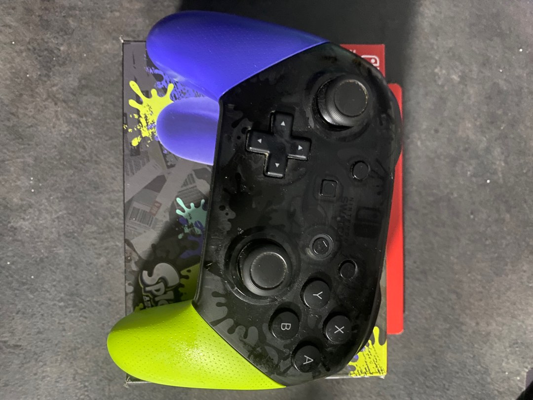 Nintendo Switch Pro Controller - Splatoon 3 Edition, Video Gaming ...