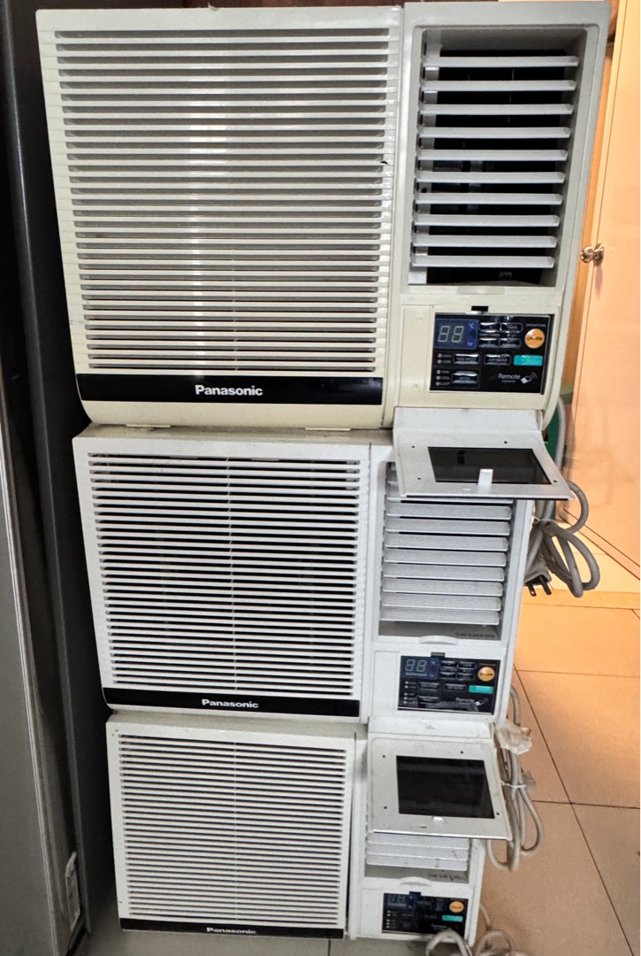 Panasonic Window Type Aircon 1 HP and 0.8 HP (3 Units available), TV ...