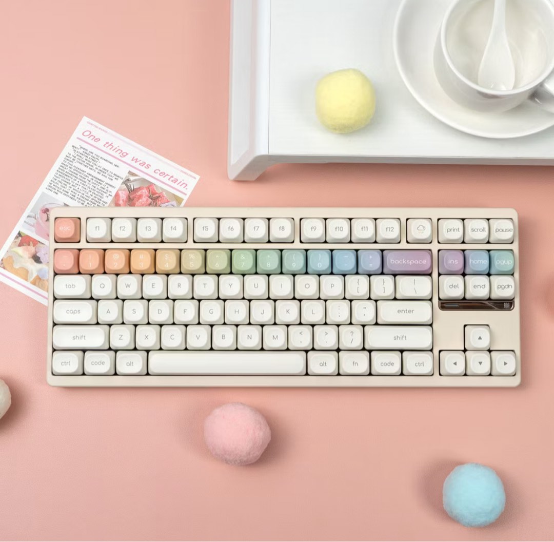 pastel rainbow pbt keycaps, Computers & Tech, Parts & Accessories ...