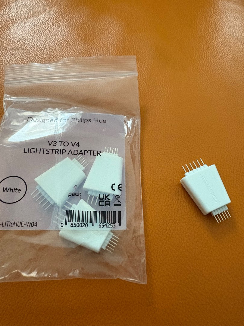 Philips Hue V3 to V4 Lightstrip Adapter, Furniture & Home Living ...