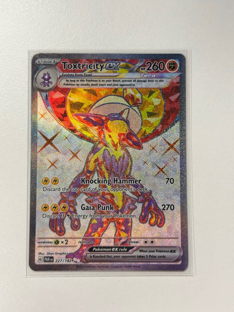 Pokemon TCG - Toxtricity EX - 227/182 S&V Paradox Rift, Hobbies & Toys ...