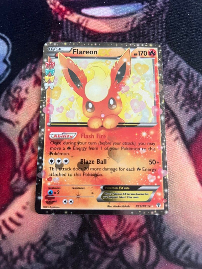 Pokemon TCG Cards: Flareon EX RC6 XY Generations Radiant Collection RC ...
