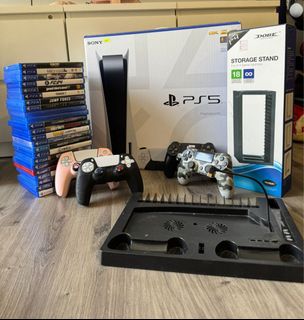 PS5 Slim Disc Version (FULL SET) + accessories, Video Gaming, Video ...