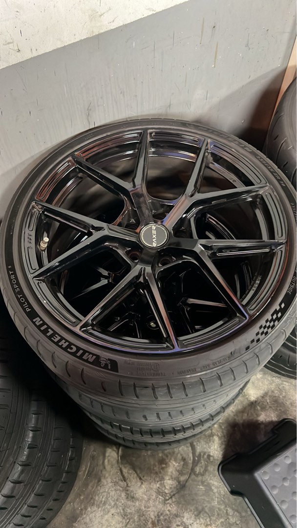 Raxer 5x112 19” rims, Car Accessories, Tyres & Rims on Carousell