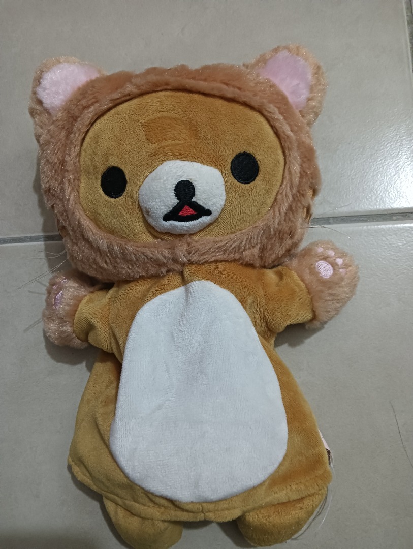 Rilakkuma hand puppet/Rilakkuma plushie, Hobbies & Toys, Collectibles ...