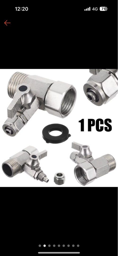 RO Feed Water Adapter 3/4'' to 1/4'' with Shut-off Ball Valve Tap Tee ...