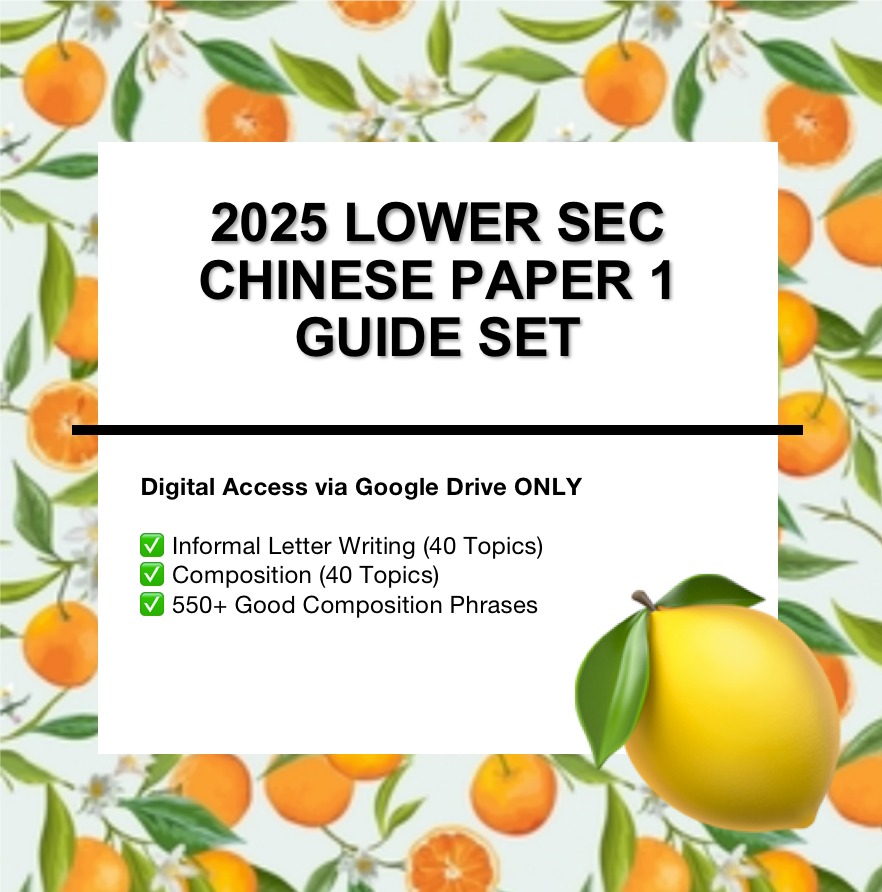 2025 Lower Sec Chinese Paper 1 Guide Set (Composition, Informal Letter ...